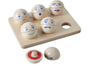 Boules de Bois - Mélange d’Émotions. Jouer nos émotions dès 3 ans